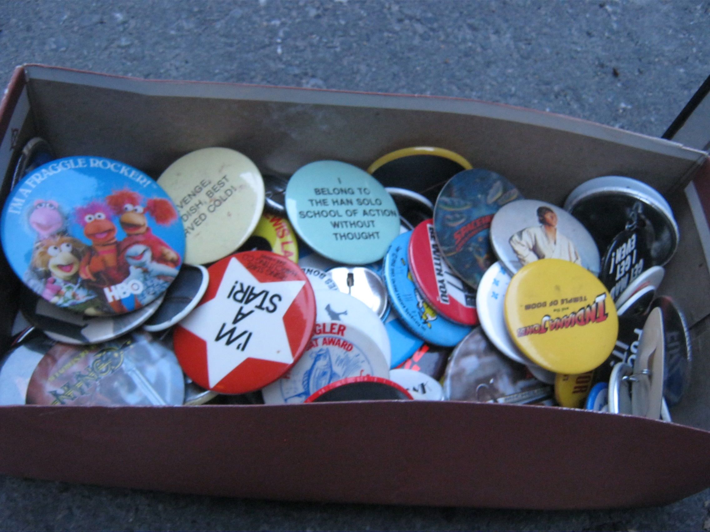 A collection of pins – Things I find in the garbage